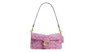 COACH X Brain Dead Soft Tabby Shoulder Bag 26 In Signature Jacquard - Brass/fuchsia