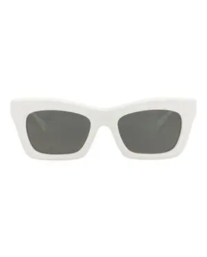 Gucci Cat Eyeframe Recycled Acetate Sunglasses White White Grey - Multicolor