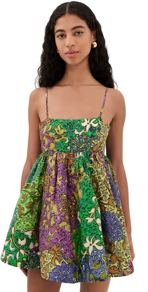 ALEMAIS Marnie Mini Dress With Floral Print And Cut-out Detail