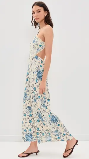 Agua Bendita Indira Halter Maxi Dress