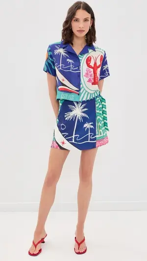 Agua Bendita Ziara Wrap Skirt