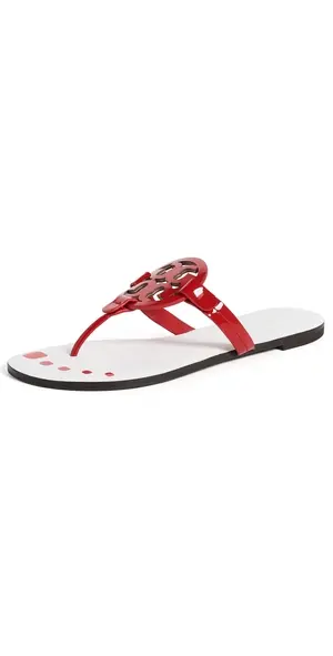 Tory Burch Miller Nail Polish Sandals - Flash Red