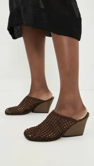 Proenza Schouler Slant Crochet Mules