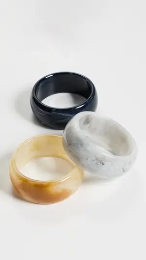 ADINA EDEN Thick Resin Bangle Combo Set