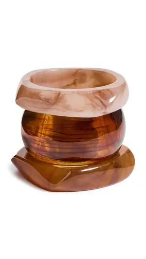ADINA EDEN Resin Bangle Combo Set