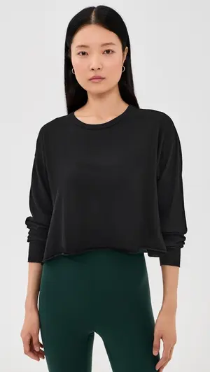 Year Of Ours Cropped Long Sleeve Tee