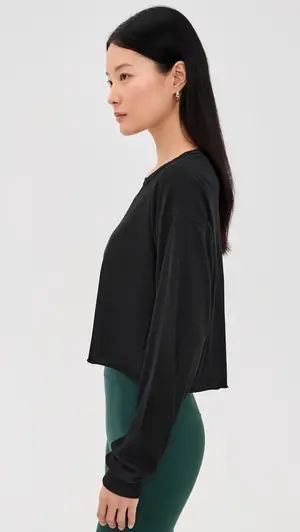 Year Of Ours Cropped Long Sleeve Tee