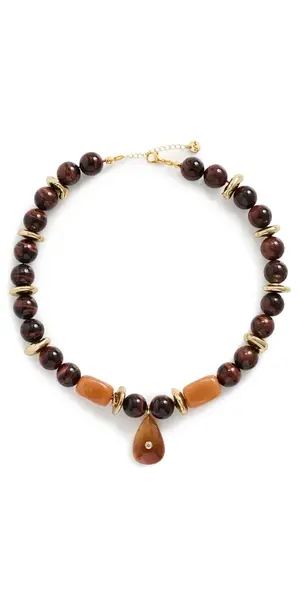 Maison Irem Amber Glow Necklace - Brown