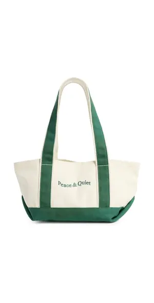 MUSEUM OF PEACE & QUIET Mini Wordmark Small Boat Tote - Forest