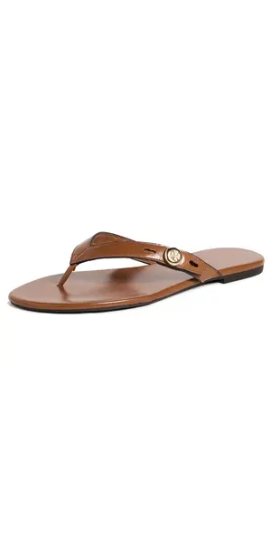 Tory Burch Romy Thong Sandals - Classic Cuoio