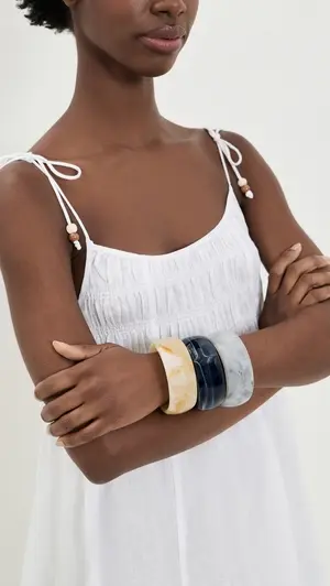 ADINA EDEN Resin Bangle Trio Set