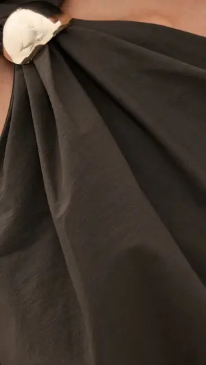 Ba&sh Osiris Dress With Gold-tone Hardware And Ruching