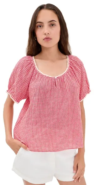 Xirena Maisie Top - Cherry Red