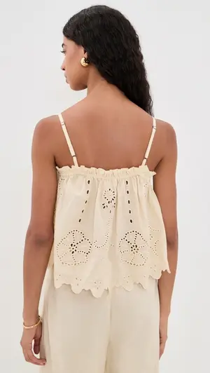 APIECE APART Embroidered Cami Top