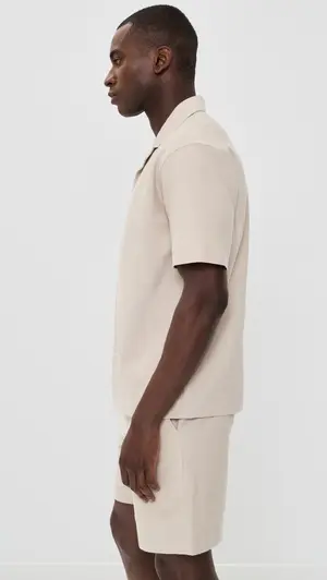 Theory Soft Terry Collar Shirt
