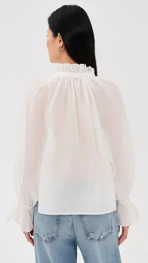 Polo Ralph Lauren Cotton-silk Organdy Blouse