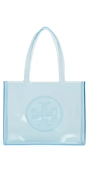 Tory Burch Ella Small Clear Tote - Pool Blue