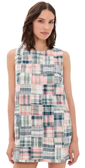 MAREA Shift Dress - Madras Patchwork