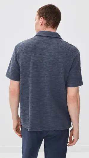 Marine Layer Cam Jacquard Resort Shirt