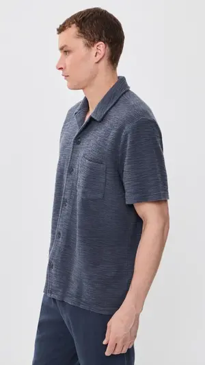 Marine Layer Cam Jacquard Resort Shirt