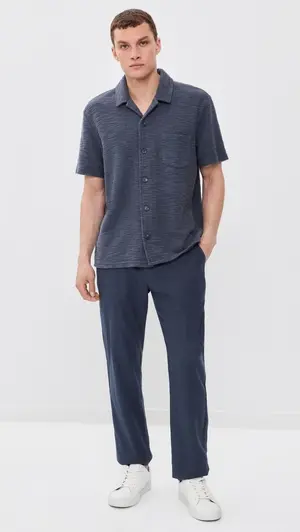 Marine Layer Cam Jacquard Resort Shirt