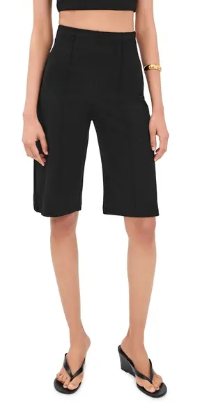 RIPLEY RADER Ponte Knit Shorts - Black