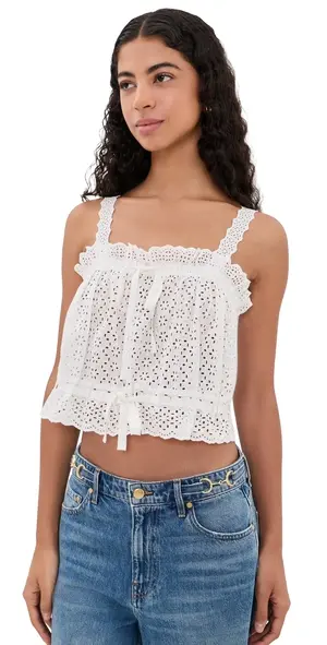 Ulla Johnson Isola Cotton Top - Pristine