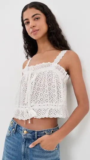 Ulla Johnson Isola Cotton Top
