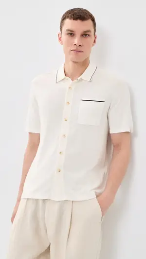Rag & Bone Conrad Silk Blend Dalton Shirt