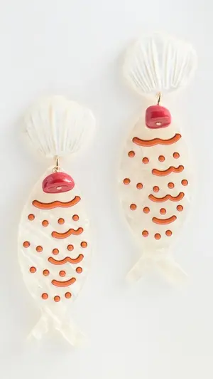 ADINA EDEN Fish Drop Earrings
