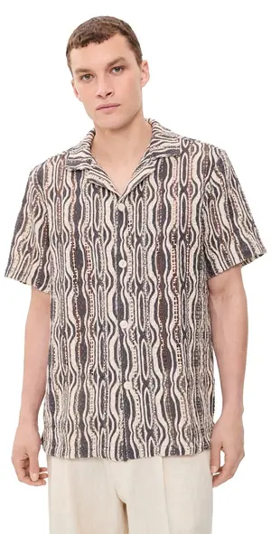 Oas Zefi Cuba Shirt - Dark Blue