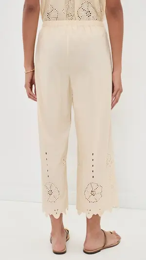 APIECE APART Embroidered Kari Pull On Pants