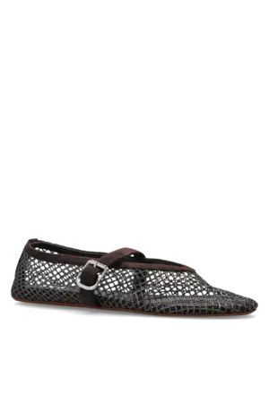 Alaïa Ballet Flats With Shimmering Crystals