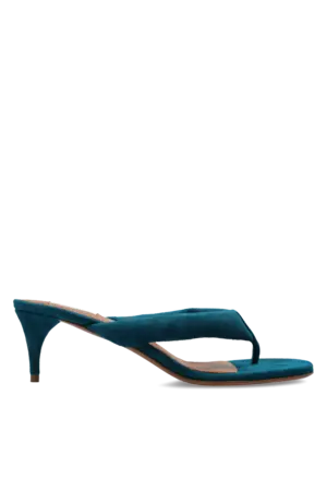 Alaïa Suede Heeled Mules
