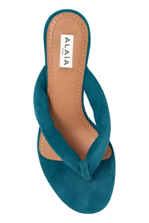 Alaïa Suede Heeled Mules