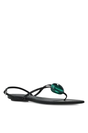Alaïa Leather Sandals With An Appliqu