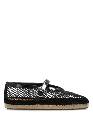 Alaïa Espadrilles With Strap - Black