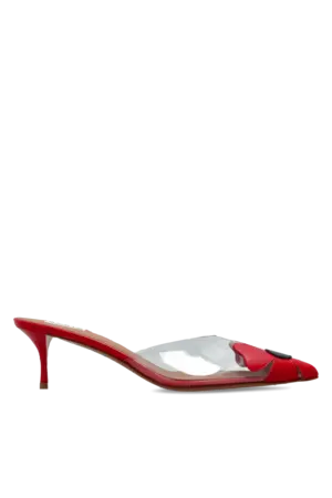 Alaïa Heeled Mules - Red