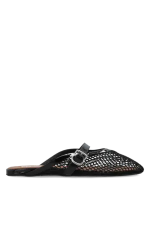 Alaïa Slides With Strap - Black