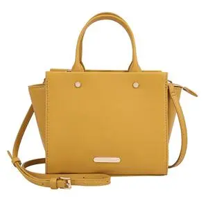 PAUL COSTELLOE Drini Leather Crossbody Bag - Gold