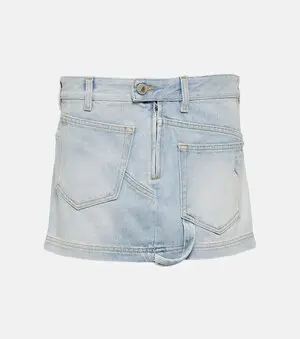 Attico Denim Mini Skirt - Blue