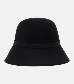 Valentino Garavani Wool Cloche Hat - Black