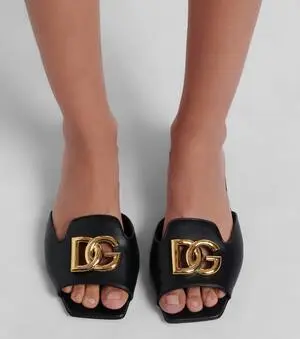 Dolce & Gabbana Dg Leather Mules