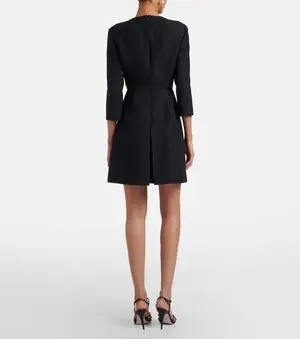 Valentino Garavani Crepe Couture Embellished Minidress