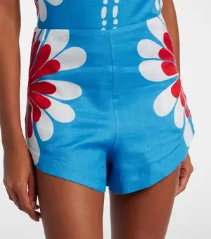 CALA DE LA CRUZ Bahamas Linen Shorts