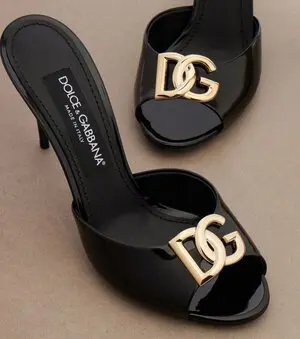 Dolce & Gabbana Patent Leather Mules