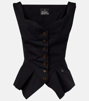 VIVIENNE WESTWOOD Monday Cotton Top - Black