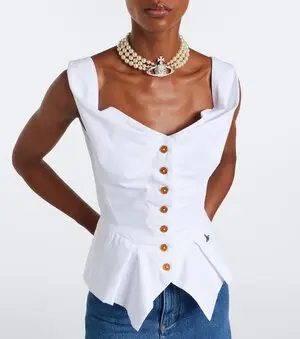 VIVIENNE WESTWOOD Cotton Top - White