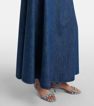Valentino Garavani Chambray Midi Skirt