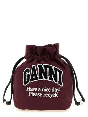 GANNI GANNI Embroidered Logo Pouch Multicolor